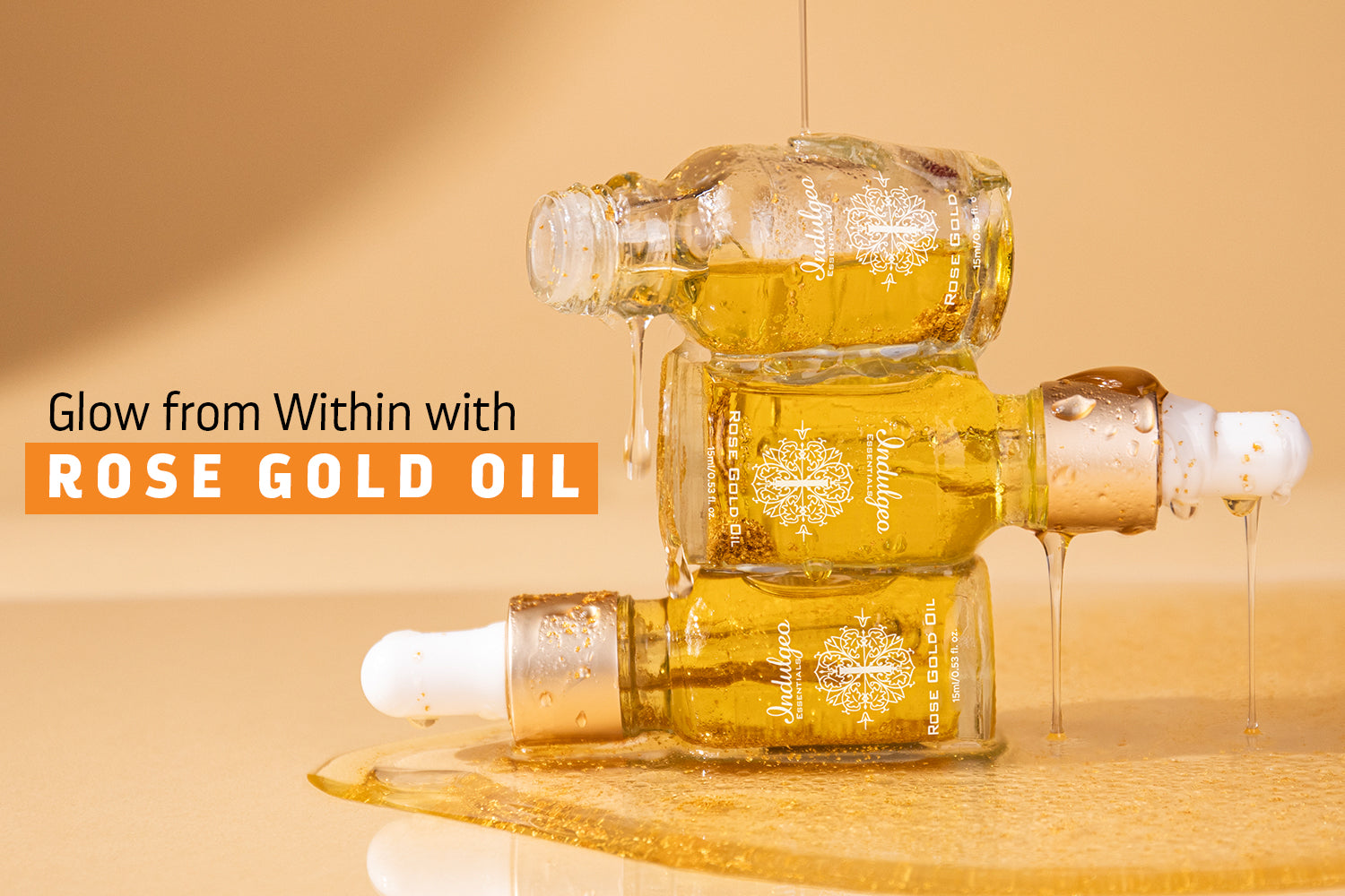 4 Benefits of Using Rose Gold Oil for Glowing Skin | Rose Gold Oil – Indulgeo Essentials