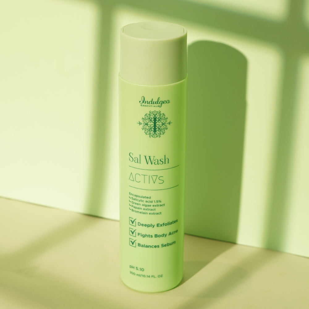 Fight Body Acne with Indulgeo Essentials Salicylic Body Wash 1.5%