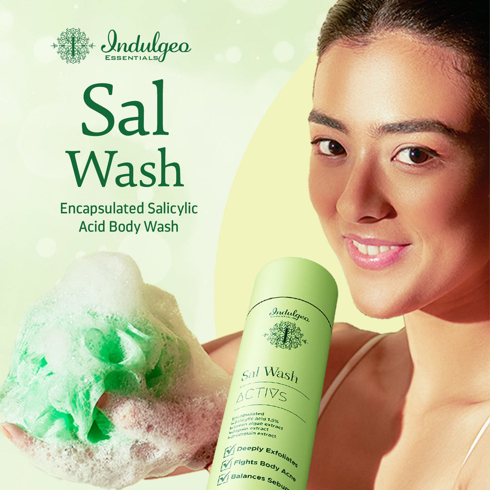 Fight Body Acne with Indulgeo Essentials Salicylic Body Wash